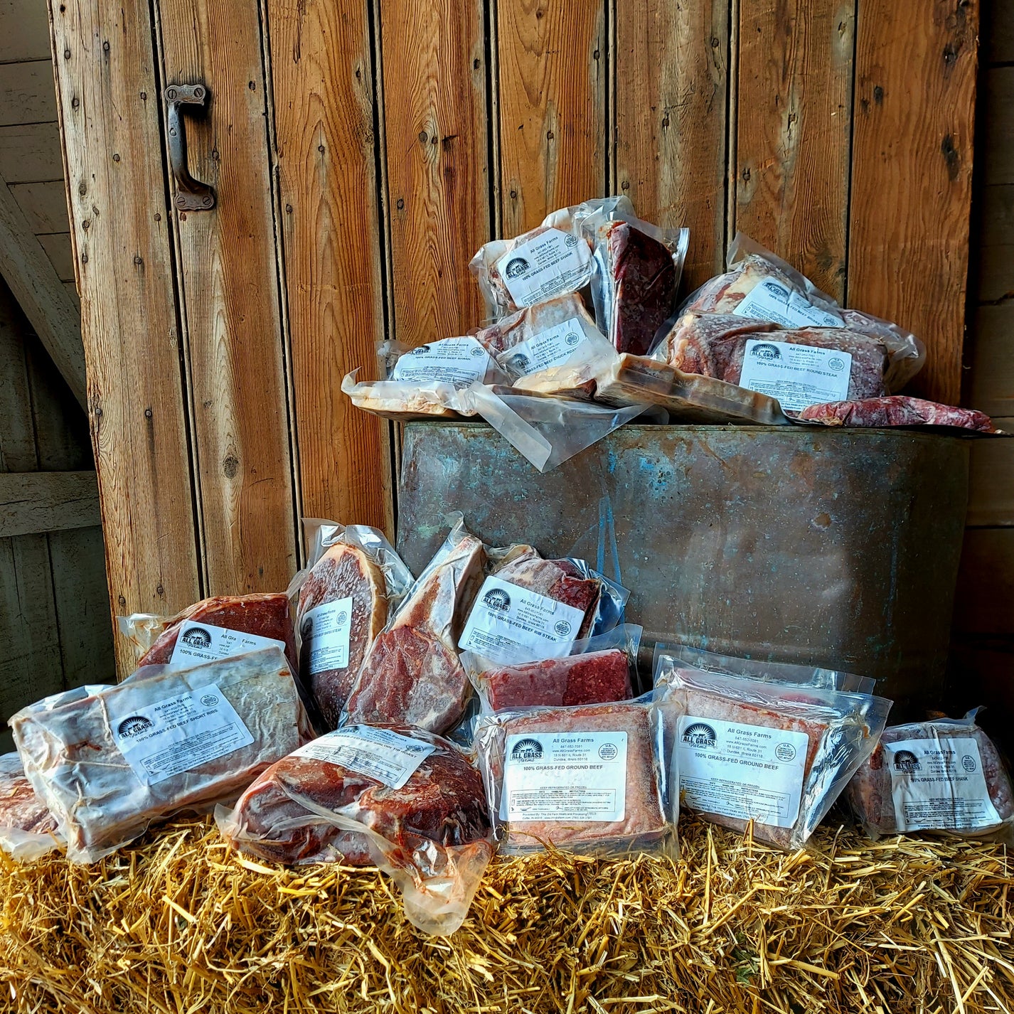 45 lb Grass Fed Beef Sampler Pack – All Grass Farms